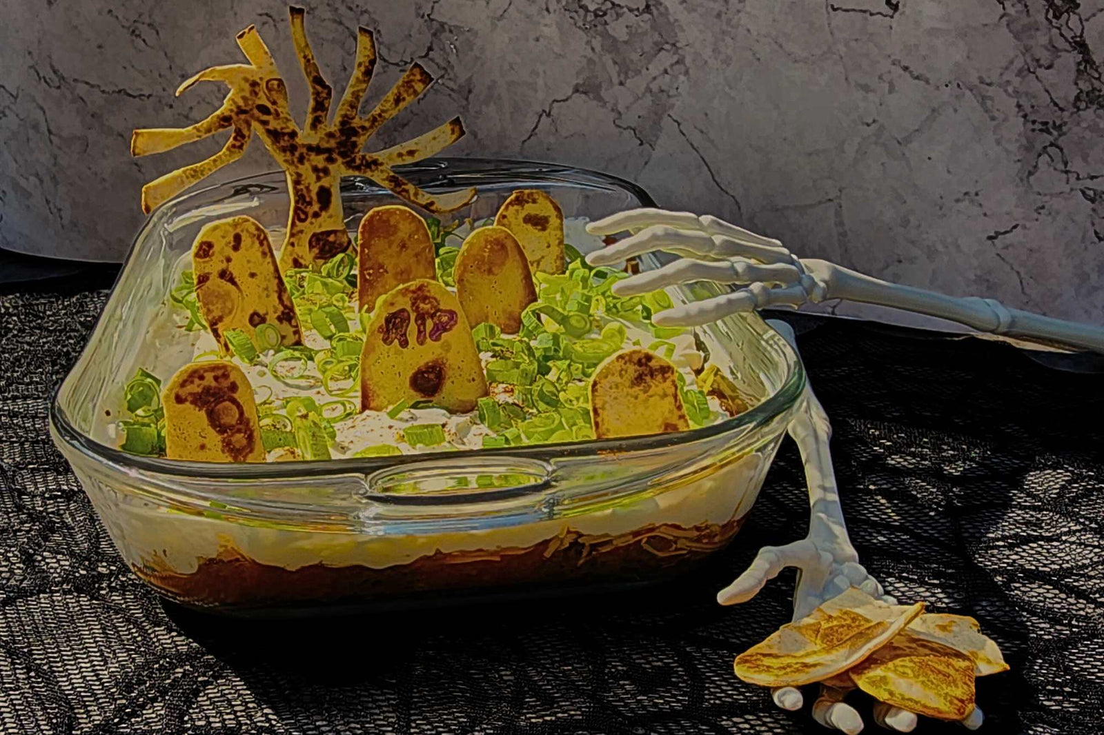 Mole Olé Graveyard Layered Bean Dip – World Spice