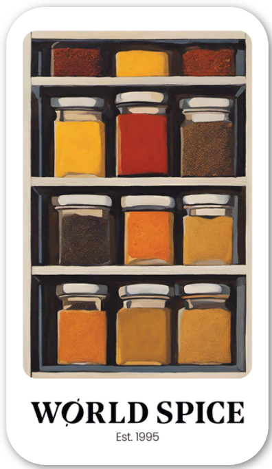 Spice Shelf Sticker – World Spice